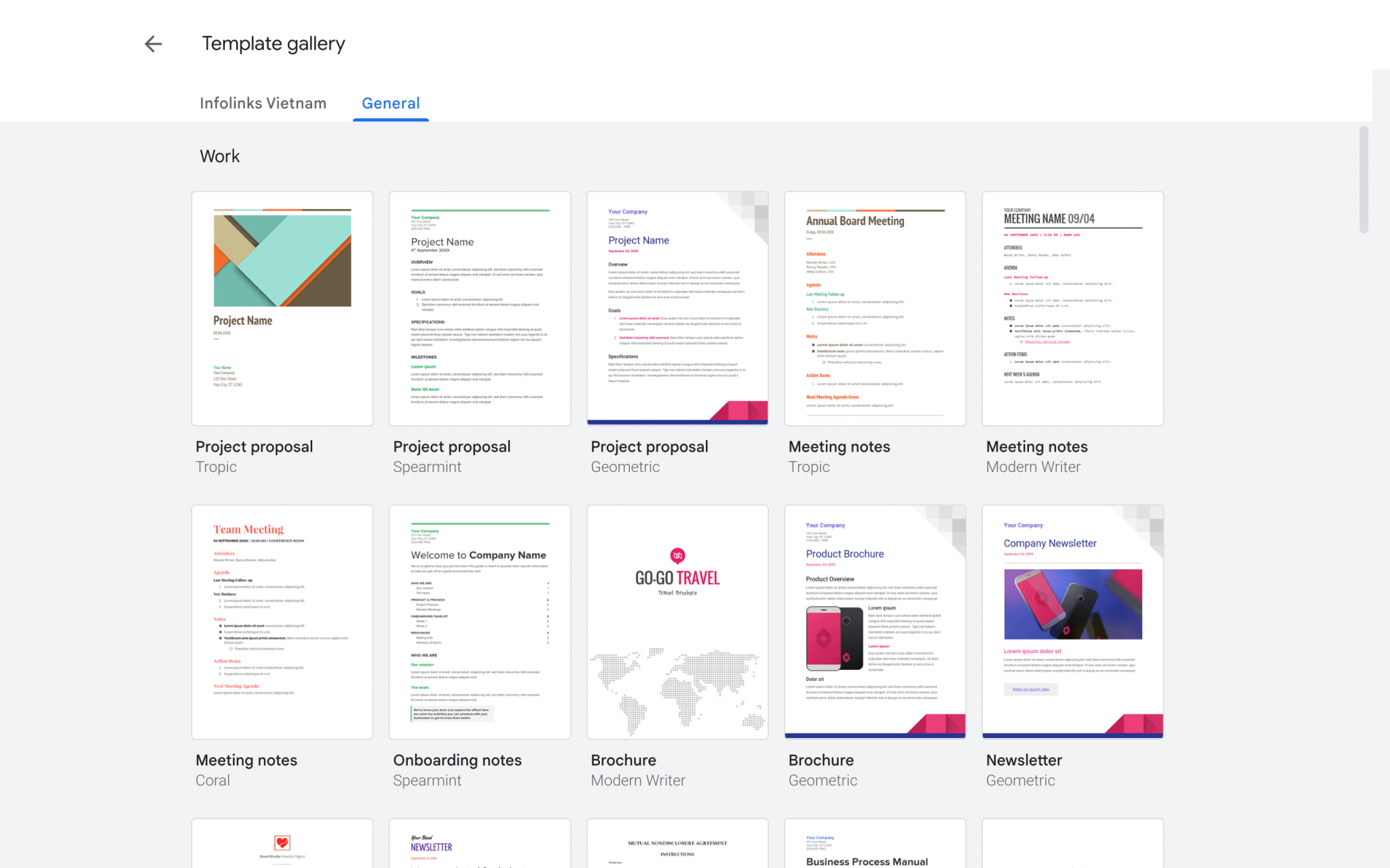 Tạo tài liệu Google Docs theo mẫu có sẵn – HỗtrợGoogle.vn