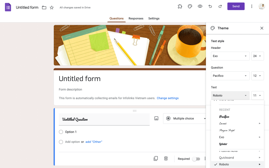 Tạo bản khảo sát và biểu mẫu đăng ký dễ dàng với Google Forms ...