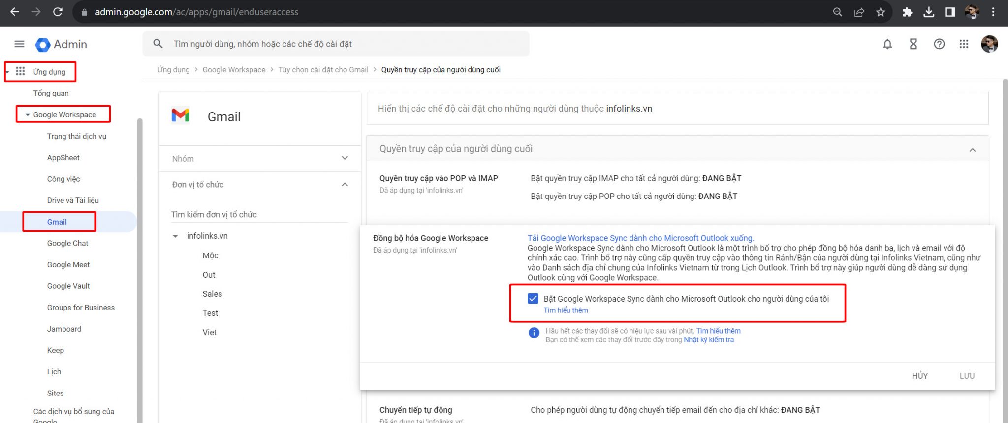 HƯỚNG DẪN CHI TIẾT CÀI ĐẶT MAIL GOOGLE WORKSPACE VÀO OUTLOOK THÔNG QUA ...